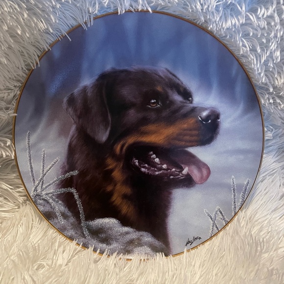Danbury Mint | Art | Danbury Mint Rottweiler Collector Plate C864 ...